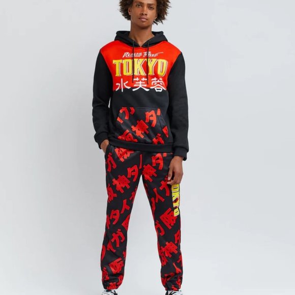 REASON CLOTHING BRAND | Pants | Reason Brand Kanji Tokyo Fleece All ...